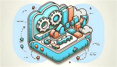 3d Flat Icon As Digital Transformation Icon With Space For Text And Graphics On A Blue