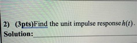 Solved The Input Output Equation Relating The Input Voltage