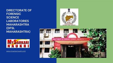 Dfsl Maharashtra Recruitment Mysarkarinaukri En