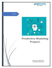 Predictive Modeling Pdf Predictive Modeling Project Predictive Modeling Dharitree