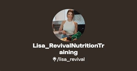 Lisa Revivalnutritiontraining Instagram Tiktok Linktree