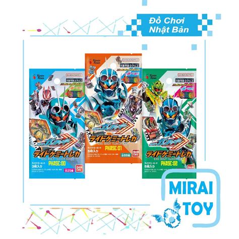 Pack Thẻ Bài Kamen Rider Gotchard Ride Chemy Card Phase00 Mới Chưa Bóc