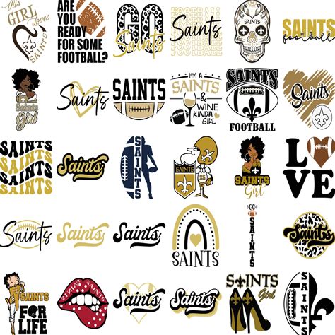Saints Svg Bundle Saints Png Bundle Digital Download Cut File