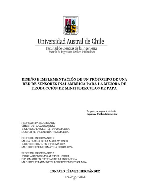 Tesis Ignacio Jelvez Pdf Arduino Ieee 80211
