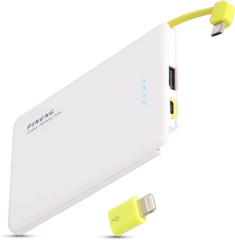 Geonav Power Bank Carregador Portátil Universal 5 000mAh 2 portas USB