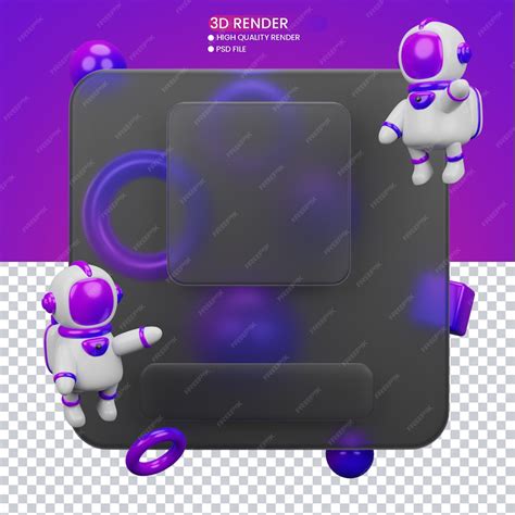 Premium Psd 3d Rendering Of Glassmorphism Design For Social Media