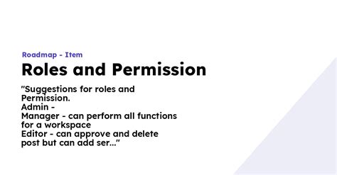 Roles And Permission Mixpost Roadmap