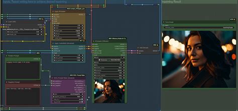 SDXL Inpainting Workflow With Lora ControlNet And IPAdapter ComfyUI