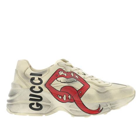 Shoes Women Gucci Sneakers Gucci Women White Sneakers Gucci 552093 A9l00 Giglio En