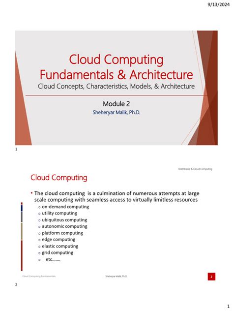 Module 2 Cloud Computing Fundamentals Architecture Pdf Cloud