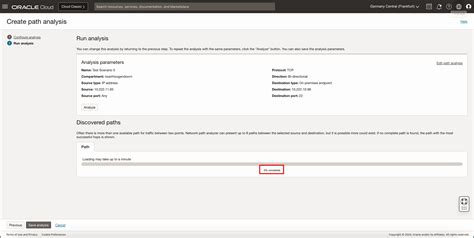 Use Oracle Cloud Infrastructure Network Path Analyzer With On Premises