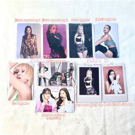 Blackpink Pc Album Pob Photocard Jennie Jisoo Lisa And Rose Square