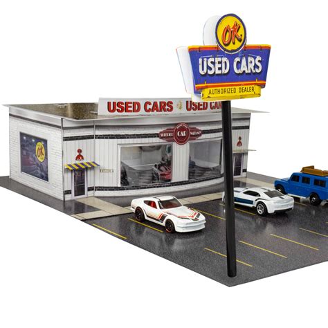 Bk 6453 164 Scale Used Car Dealership Photo Real Scale Building Kit
