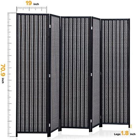 Room Divider Folding Privacy Screen 6 Panel Room Dividers 6 Ft Tall