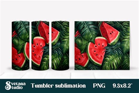 Watermelon Tumbler Summer Tumbler Tumbler Wrap