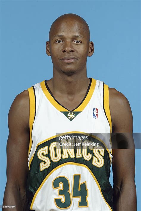 Ray Allen Of The Seattle Sonics Poses For A Portrait During Sonics