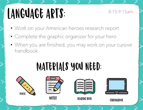 Morning Meeting Assignment Instruction Slides With Icons Teaching