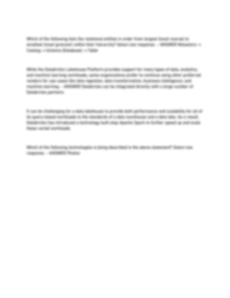 Solution Fundamentals Of The Databricks Lakehouse Platform Accreditation V2 Test With Complete