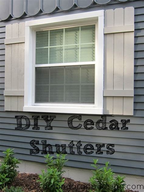 Amanda Rapp Design Diy Cedar Shutters Shutters Exterior Farmhouse