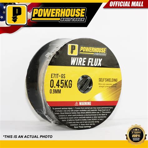 Powerhouse E71t Gs 045kg Flux Cored Gasless Mig Wire 09mm Shopee