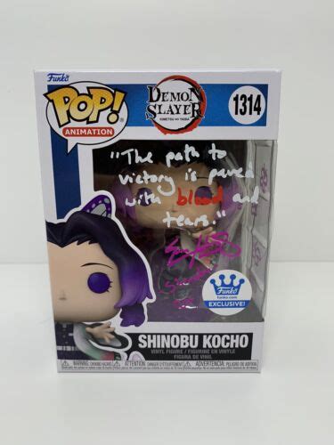 Funko Pop Shinobu Kocho Demon Slayer Erika Harlacher Quote Psa Coa