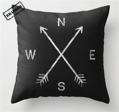 Compass Throw Pillow By Zach Terrell