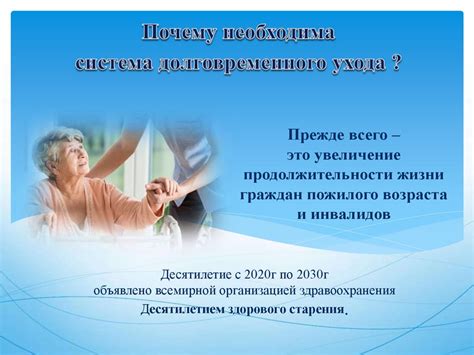 Система долговременного ухода за пожилыми гражданами и инвалидами презентация онлайн