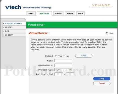 Vtech Ip8100 Router Open Port Instructions