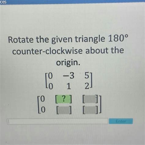 How To Rotate A Triangle 180 Degrees Clockwise