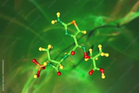 Molecular Model Of Aztreonam Or Azactam An Antibiotic Used To Treat