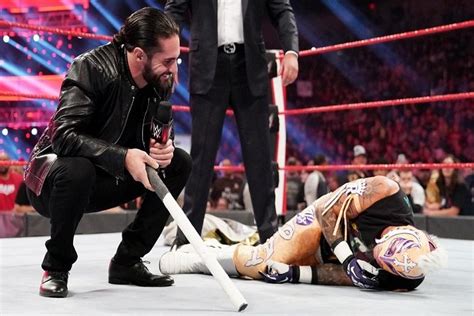 Rey Mysterio Vs Seth Rollins Who Wins Eye For An Eye Match At Extreme Rules