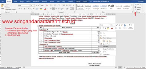 Menghilangkan Desimal Angka Di Belakang Koma Mail Merge