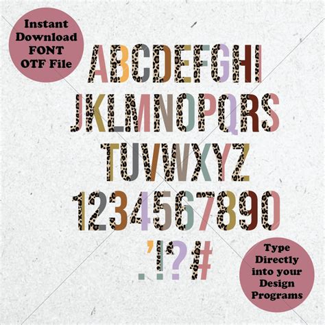 Installable Font Otf File Type Directly Into All Your Etsy