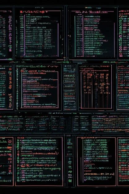 Premium Photo Title Futuristic Linux Terminal Dynamic Screen Display