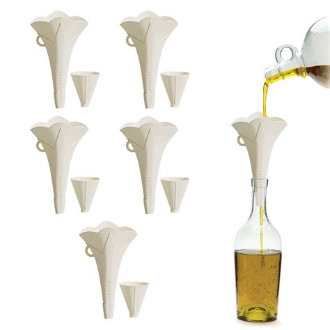 Funnels 5pcs Kitchen Funnel，folding Funnel Liquid Dispensing Small