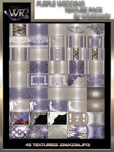 An Image Of A Purple Wedding Background With Silver And White Designs