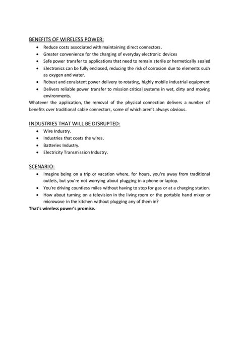Wireless Power Emerging Technology Pdf