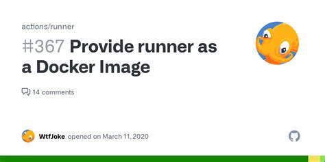 Provide Runner As A Docker Image Issue Actions Runner GitHub