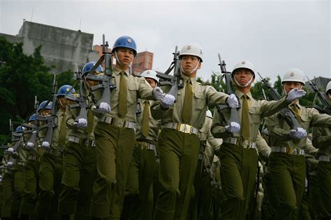 Soldiers Of The Republic Of China Military Police During A Parade