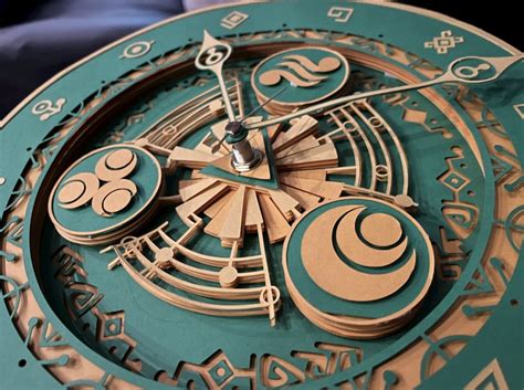 Zelda Gate Of Time Clock Layered Cardstock Midankies Designs