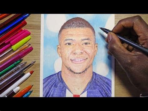 Drawing Kylian MBAPPE Ballpoint Pen DeMoose Art Drawings Sketch Videos Pictures To Draw
