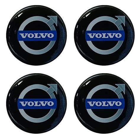 NAKLEJKI NA DEKIELKI FELGI KOŁPAKI VOLVO 60 MM czarne za 44 zł z