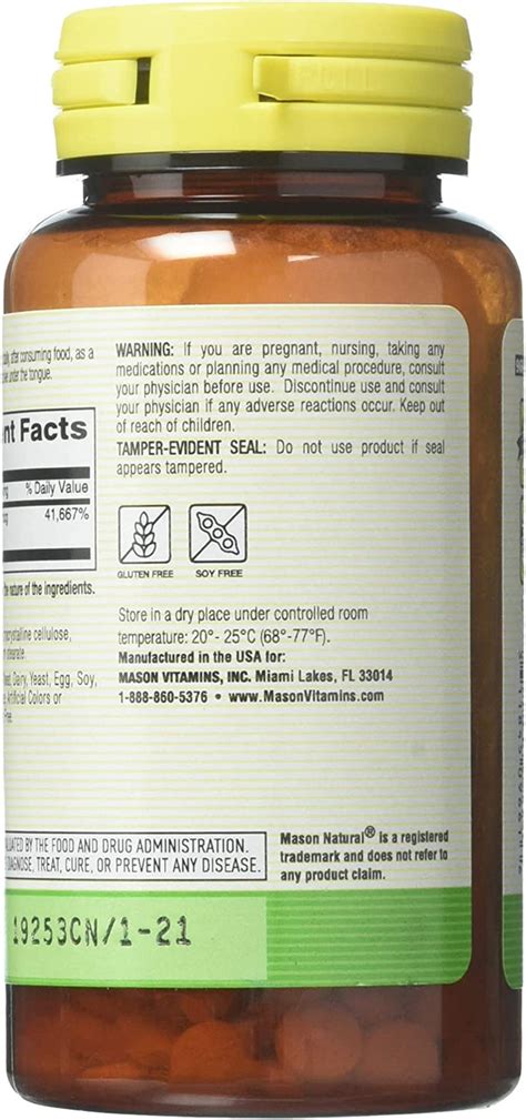 Mason Natural Vitamin B12 1000 Mcg Quick Dissolve Healthy Conversion
