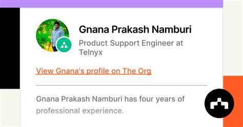 gnana prakash namburi product support engineer at telnyx the org