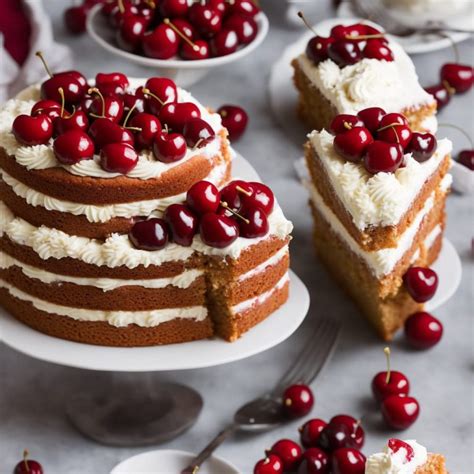 Cherry Bakewell Cake Recipe