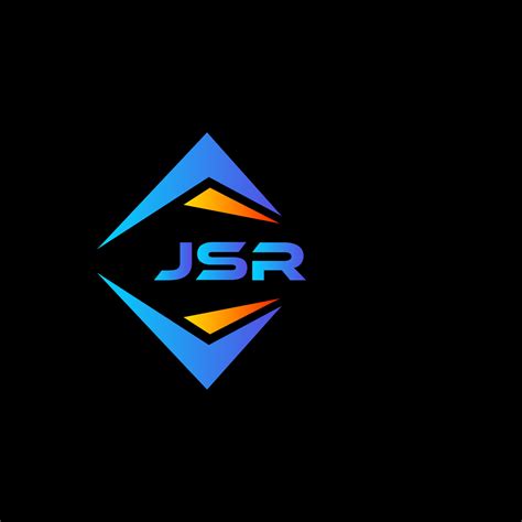 Jsr Diseño De Logotipo De Tecnología Abstracta Sobre Fondo Negro