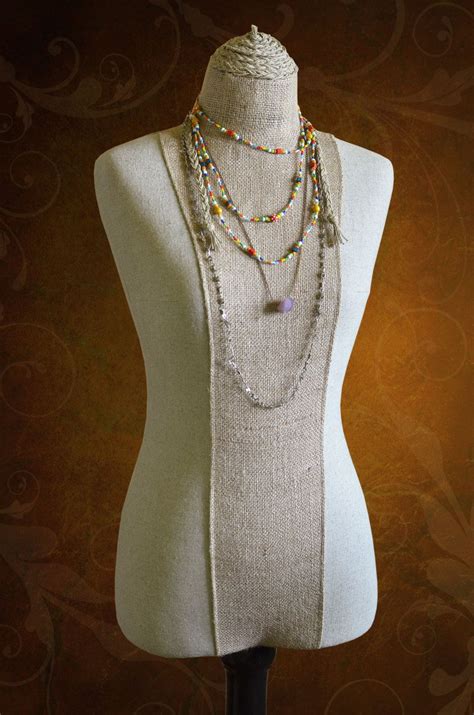 Mannequin Torso Mini Velvet Maniquin Vintage Style Dress Form Jewelry