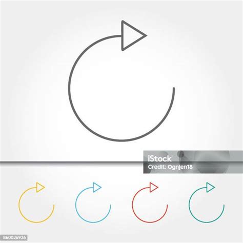 다시 실행 하 고 단일 아이콘 벡터 일러스트 레이 션을 취소 인터넷에 대한 스톡 벡터 아트 및 기타 이미지 인터넷 2017년 2018년 Istock