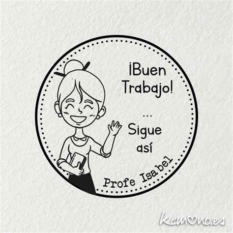 Serás la profesora más molona con este sello para profes personalizado Corrige y controla los
