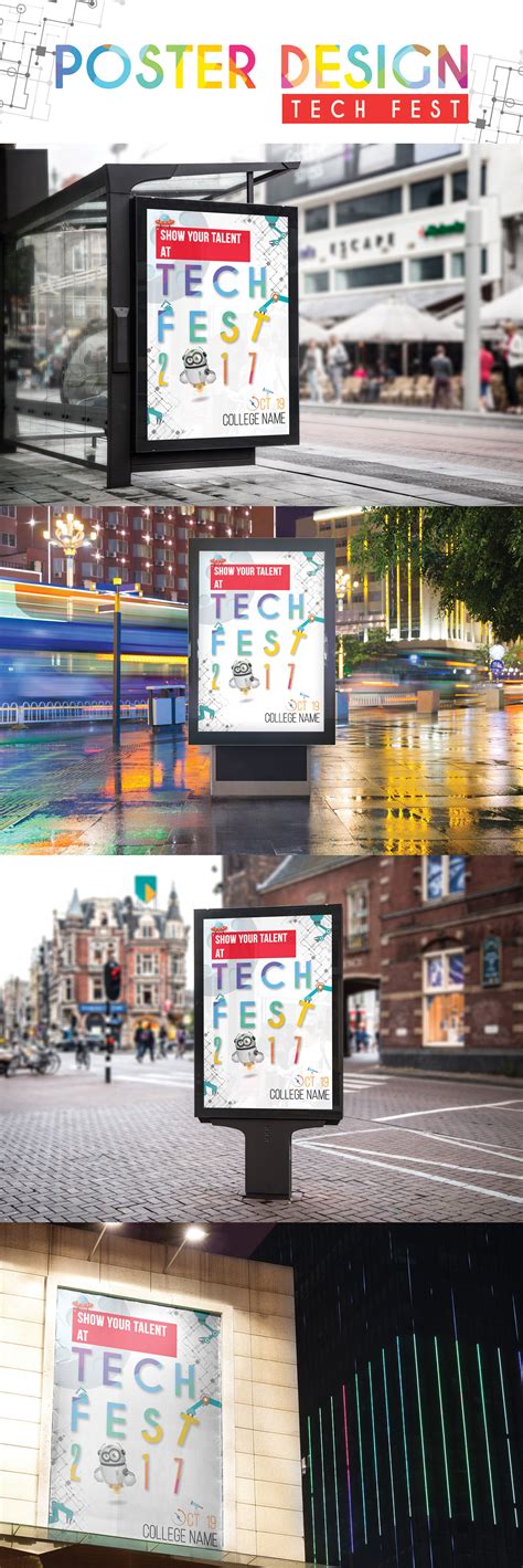Poster Design Techfest On Behance